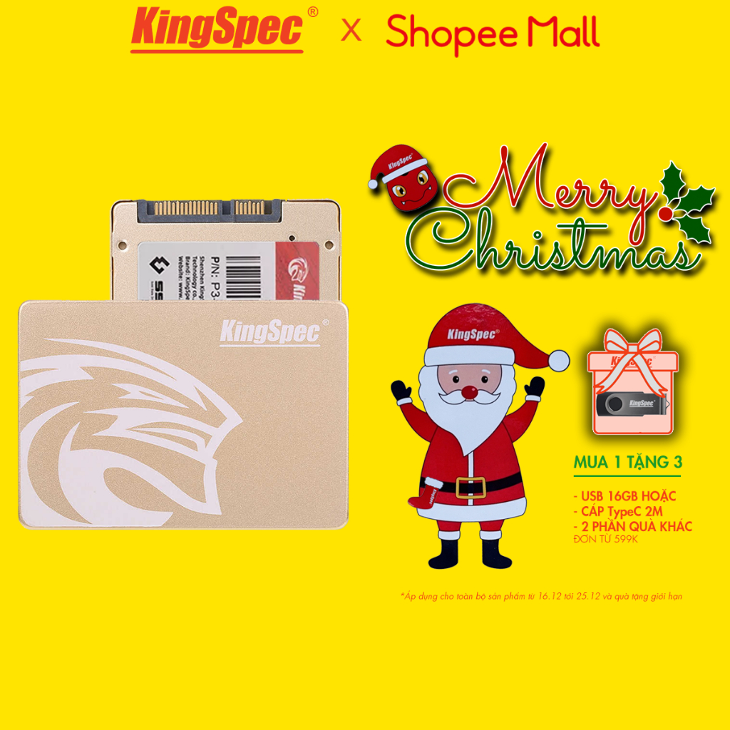 Ổ cứng SSD KingSpec 480GB cài sẵn Win 10 , SATA 2.5 | P4 480 Hàng Chính ...