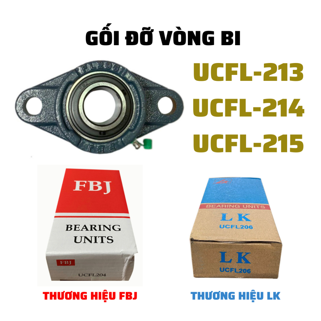 Gối đỡ vòng bi UCFL213 UCFL214 UCFL215 | Shopee Việt Nam