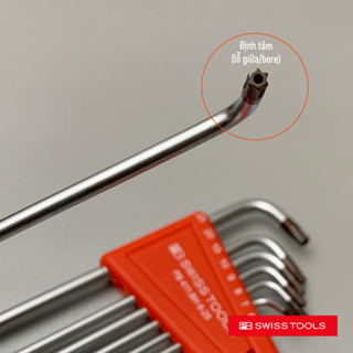 Bộ hoa thị (sao/Torx) định tâm (có lỗ giữa) chữ L dài, PB 411.BH 6-25 gồm 8 chi tiết (T6-T25 ...