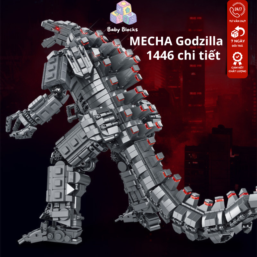 Mô Hình Lắp Ráp Robot MechaGodzilla, Đồ Chơi Lắp Ráp Quái Thú ...