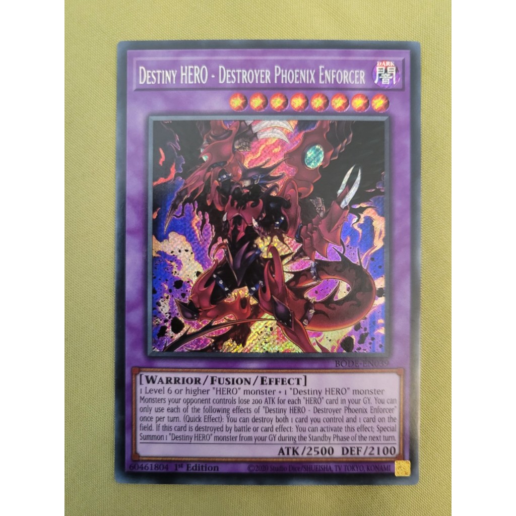 Thẻ bài Yugioh - TCG - Destiny HERO - Destroyer Phoenix Enforcer - BODE ...
