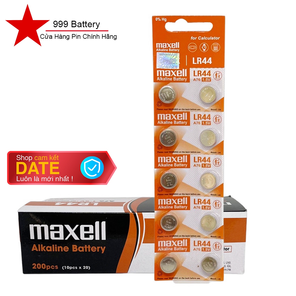 Pin LR44 AG13 A76 Maxell Alkaline 1.5V | Shopee Việt Nam