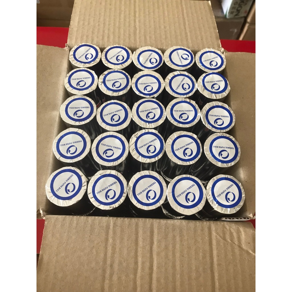 [THÙNG100 CUỘN] GIẤY IN BILL K57*38 K57x38 CHO MÁY CẦM TAY BLUETOOTH ...