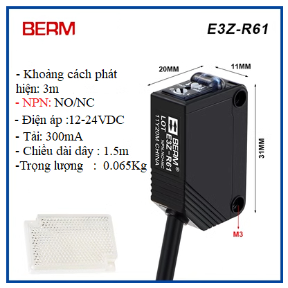 Cảm biến quang E3Z-R61 D62 điện áp 12-24VDC | Shopee Việt Nam