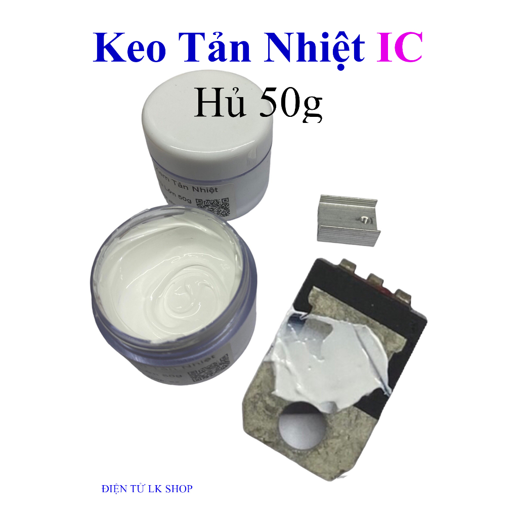 Keo tản nhiệt máy tính cpu ic, sò. mosfet... Loại TốT - Hủ 50gam (kem ...