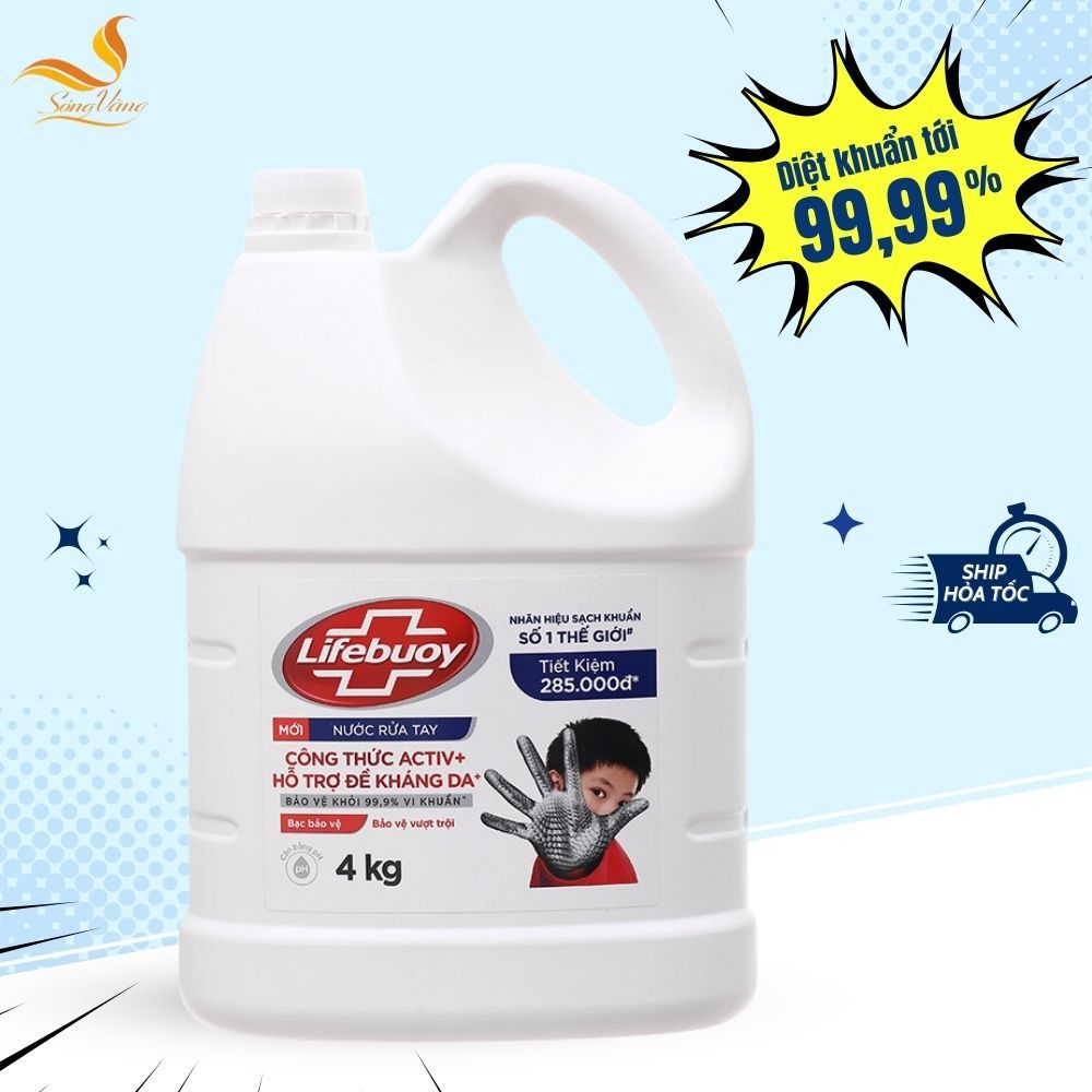Nước rửa tay Lifebuoy can 4lít siêu tiết kiệm (hàng chính hãng ...