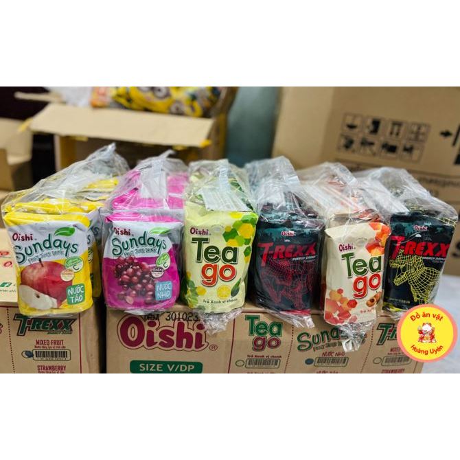 Bán sỉ nước oishi trà xanh Tea Go vị chanh, đào Oishi bịch 10 gói 180ml ...