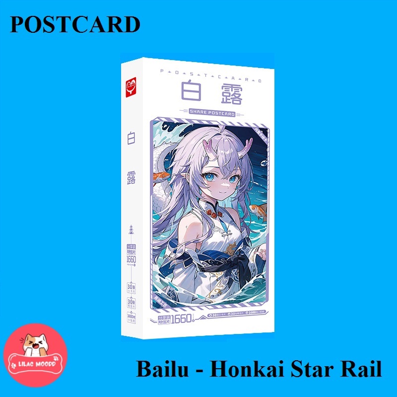 sẵn Bailu – Honkai Star Rail | Hộp postcard bưu thiếp 30 postcard + 30 ...