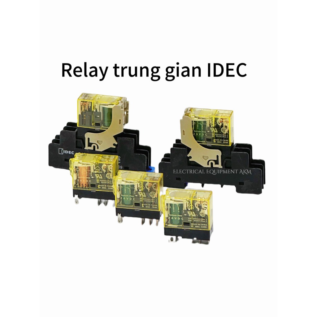 [CHÍNH HÃNG] Rơ le trung gian IDEC RJ2S-CL-A220 RJ2S-CL-D24, 8 chân dẹt ...