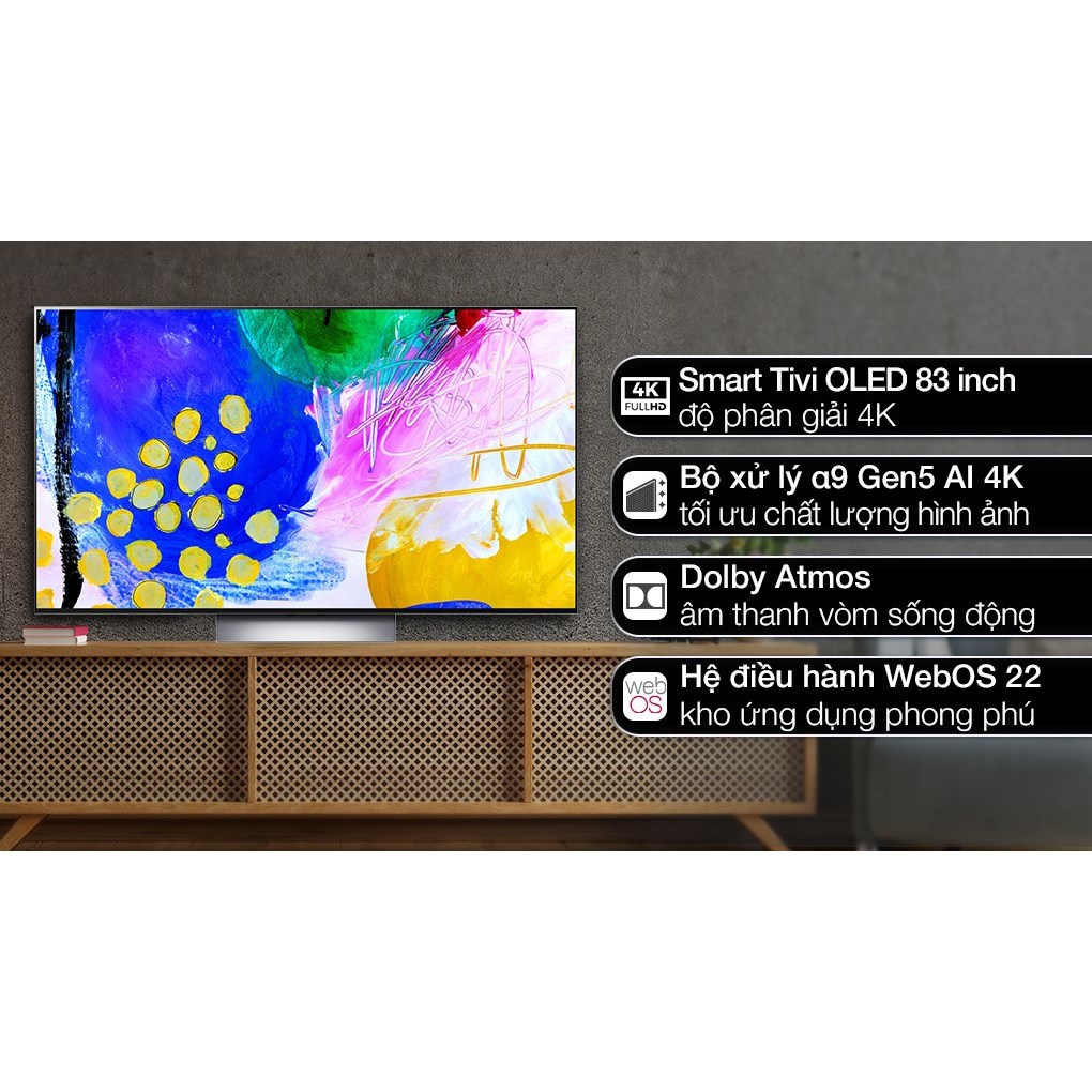 Smart Tivi OLED LG 4K 83 inch 83C2PSA 2022 | Shopee Việt Nam