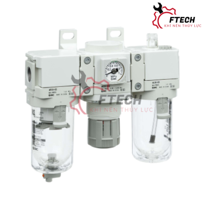 Bộ lọc 3 (SMC) AC30-03-A/AC40-04-A tích hợp điều áp,lọc nước,tra dầu ...