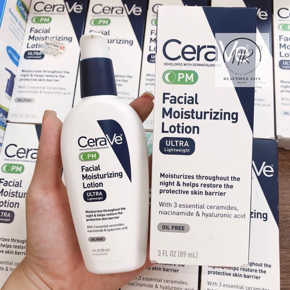 Kem dưỡng ẩm CeraVe Facial Moisturizing Lotion PM 4% Niacinamide 89ml ...
