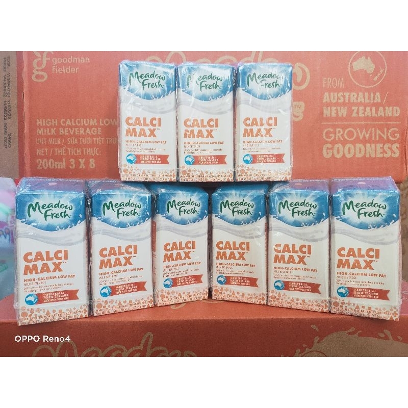 [Date 2/25]Thùng sữa Meadow fresh CALCI max Úc (24 hộp x 200ml ...