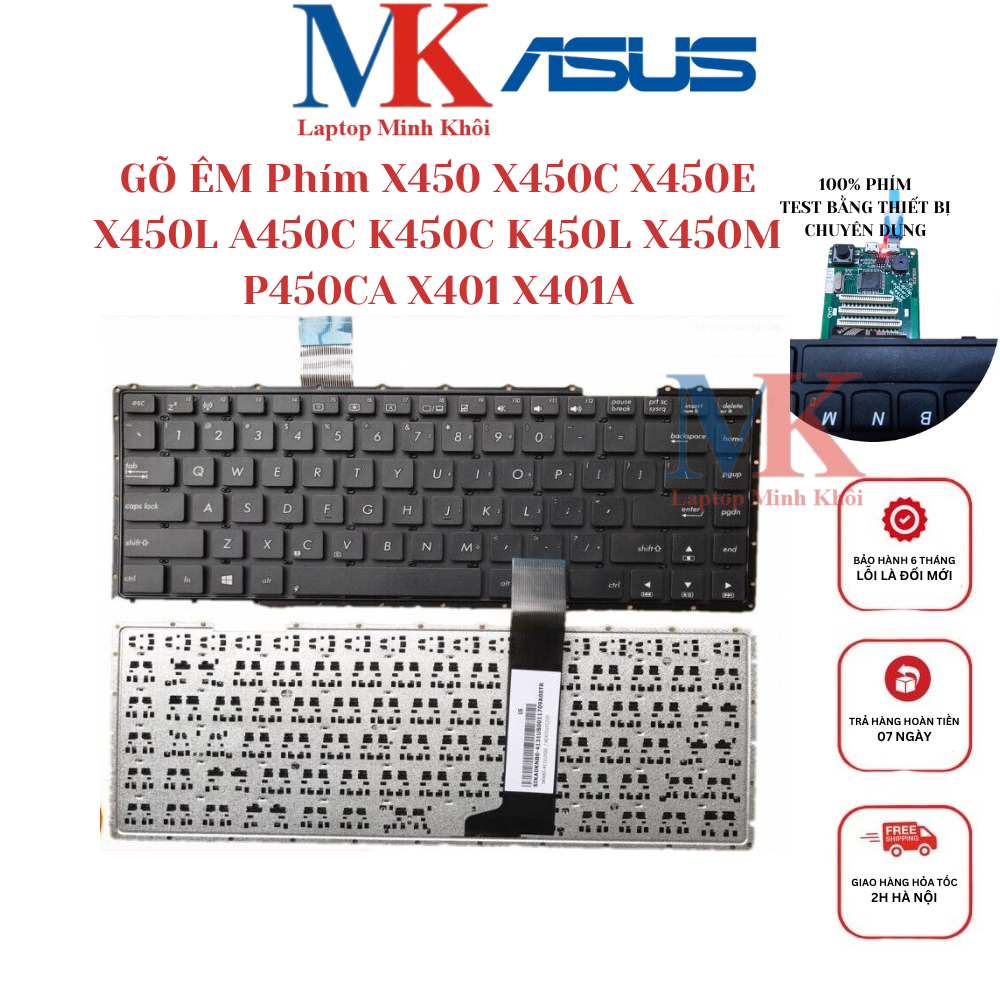 Bàn Phím Asus X450 X450C X450E X450L A450C K450C K450L X450M P450CA ...