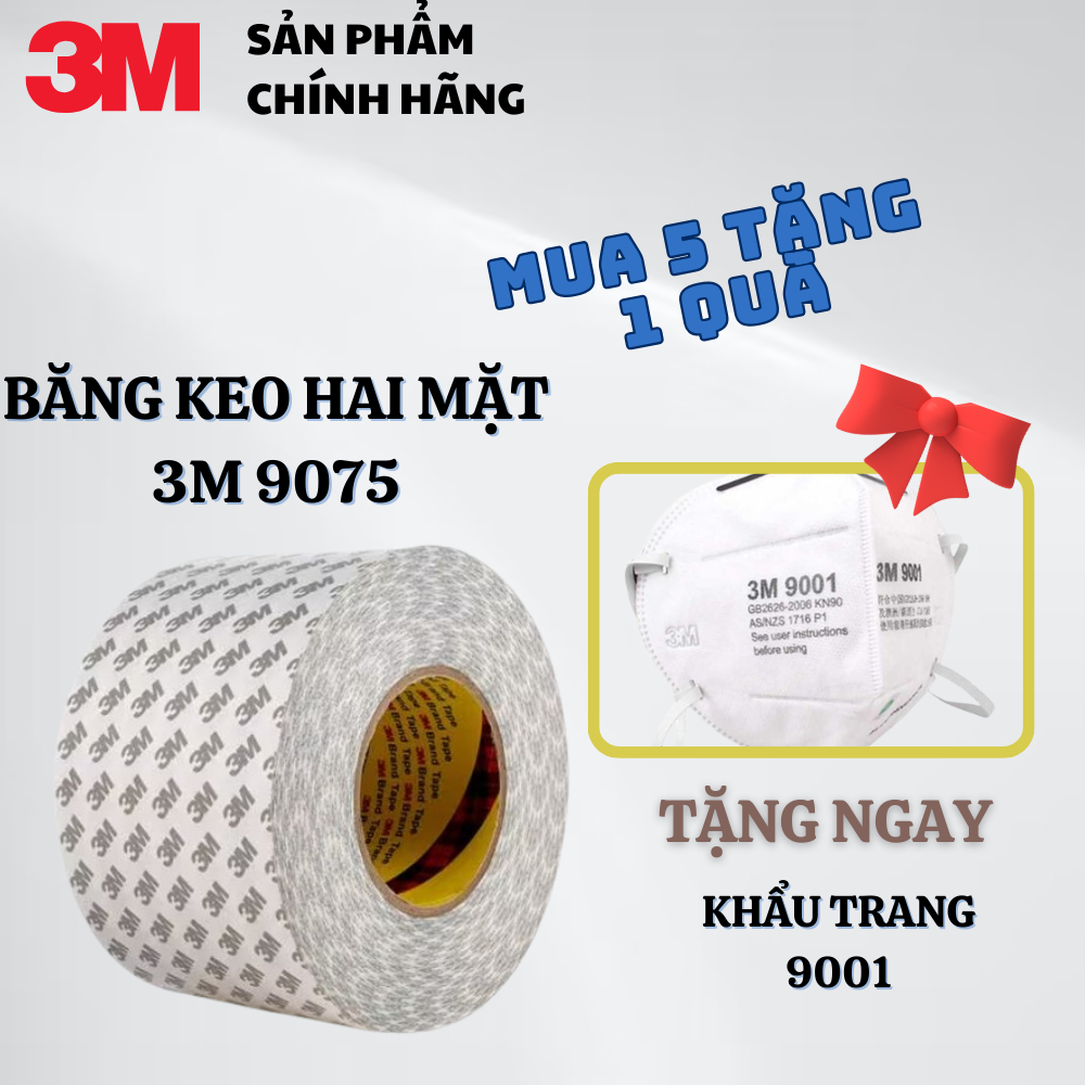 Băng keo 2 mặt 3M 9075, mỏng 0.08mm | Shopee Việt Nam