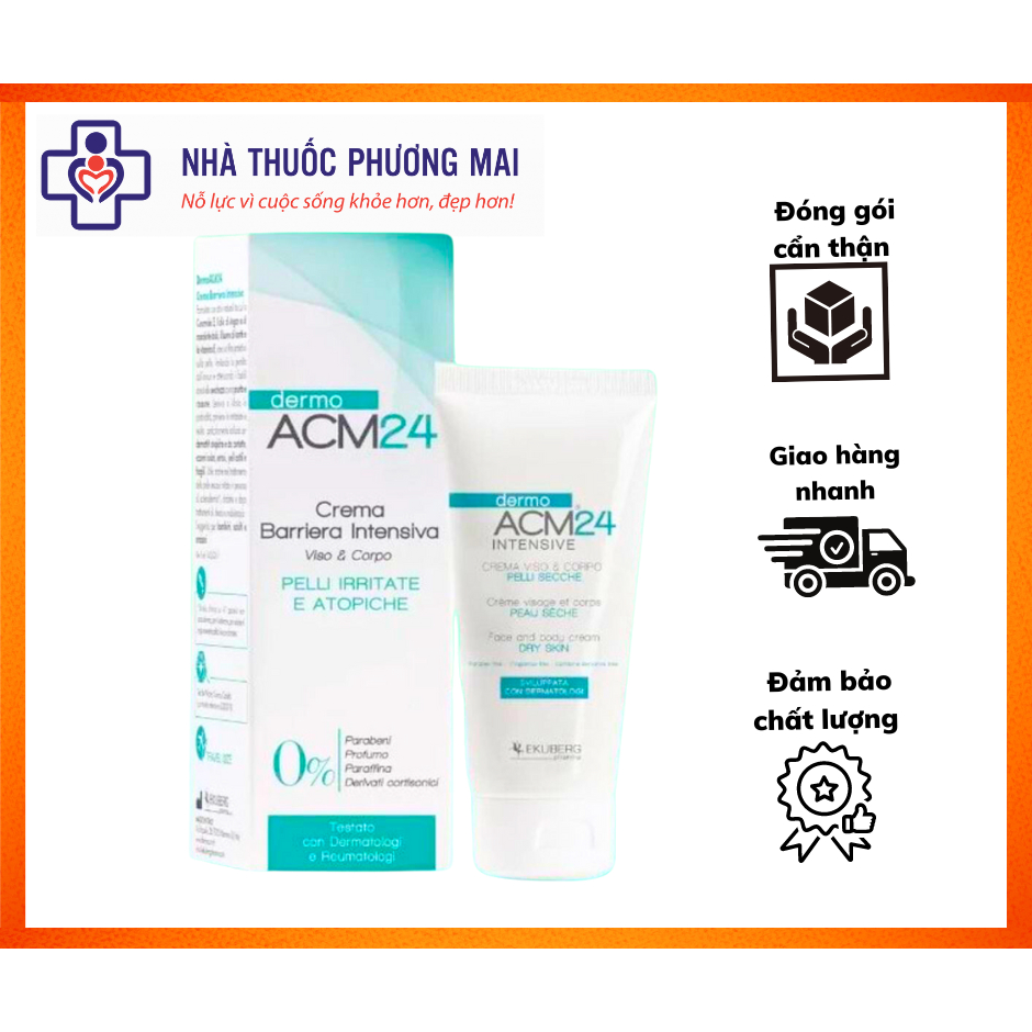 DERMO ACM24 ACM 24 face and body cream 75ml kem dưỡng ẩm cho mặt và cơ ...