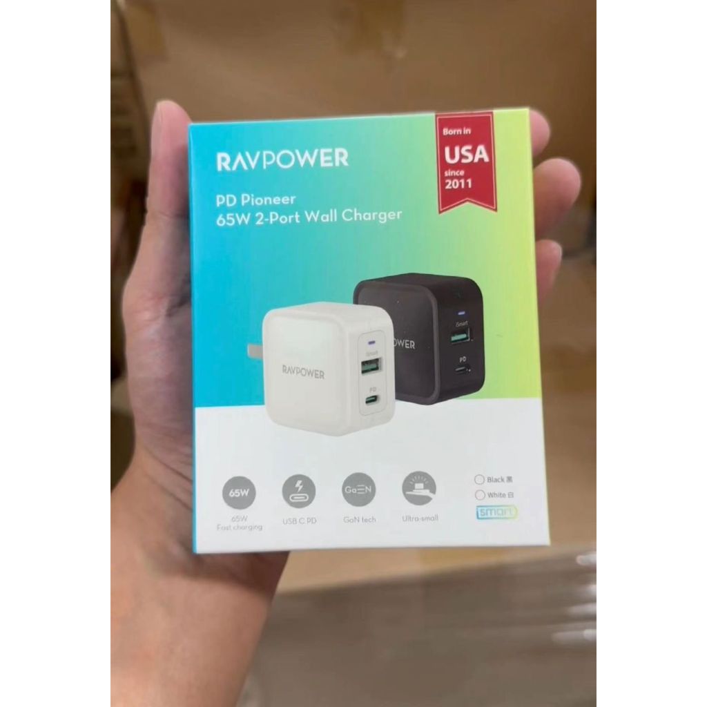 Củ Sạc Nhanh RavPower PD 2 Cổng 65W GAN TECH Chính Hãng | Shopee Việt Nam