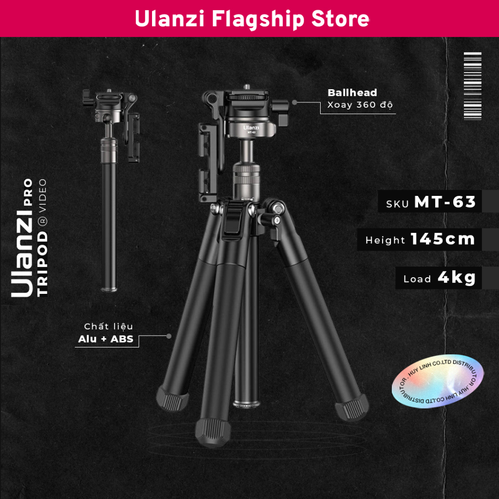 Ulanzi MT-63 Chân Máy Mini Di Động T028GBB1 chính hãng | Shopee Việt Nam