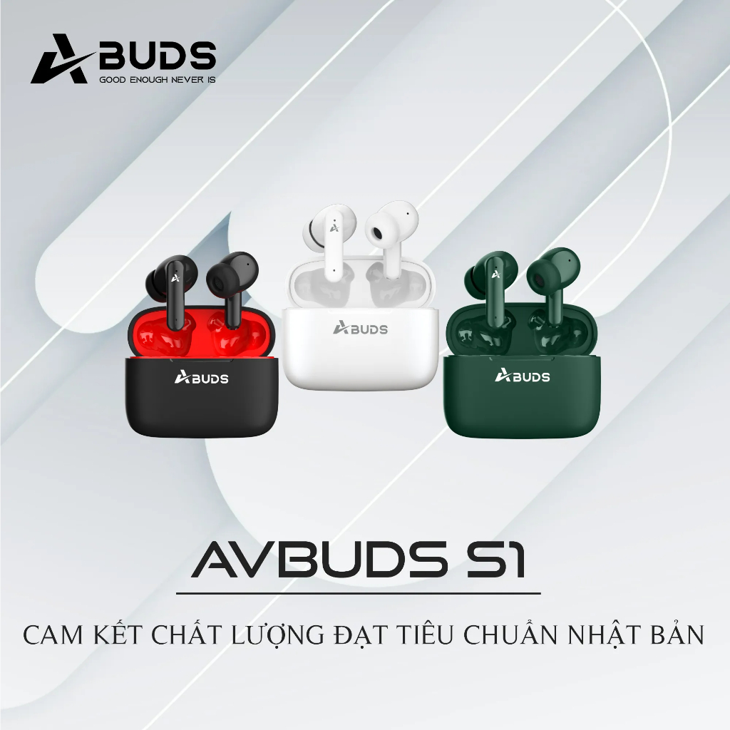 Tai Nghe TWS Avbuds S1 Thời Lượng Pin 48H, Gaming Mode, Chống Ồn, ACC ...