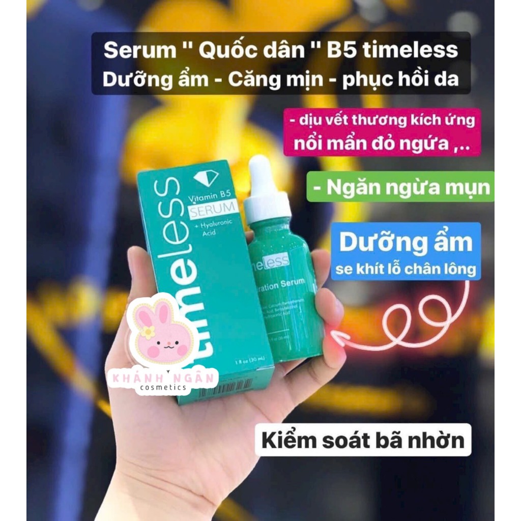 Tinh Chất Cấp Nước, Phục Hồi Da Timeless Vitamin B5 Hyaluronic Acid Serum 30ml | Shopee Việt Nam
