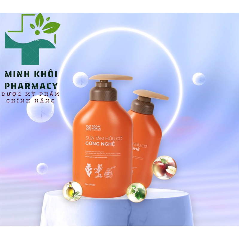 Sữa Tắm Thảo Dược Gừng Nghệ Cocayhoala 500g- Sữa Tăm Hữu Cơ an toàn cho ...