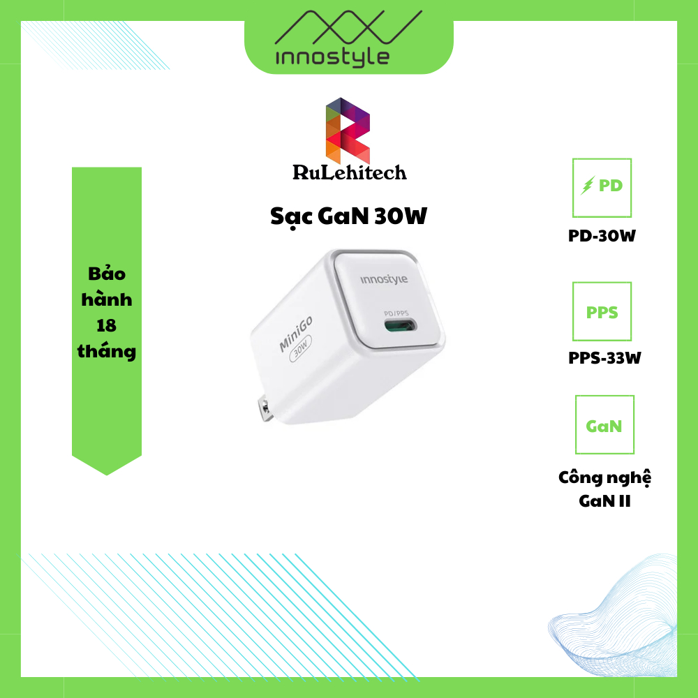 Sạc Innostyle Minigo GaN 30W (PD/PPS) | Shopee Việt Nam