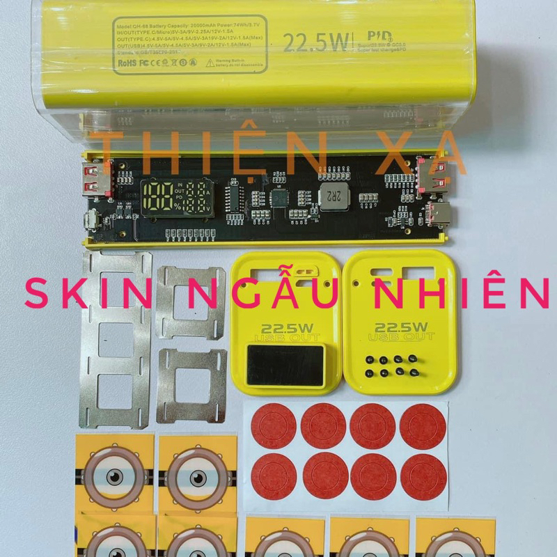 Box sạc dự phòng 8 cell pin 18650[TẶNG FULL PHỤ KIỆN] sạc nhanh 22,5w ...