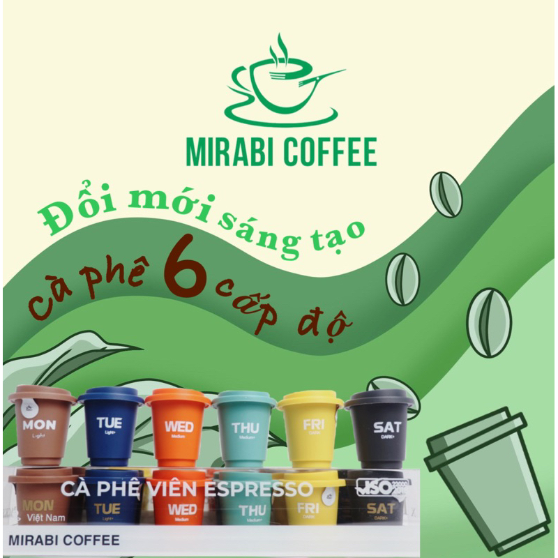 Mirabi cà phê xu hướng mới( lốc 12viên ) mix 6 cấp độ. Nguyên chất ...