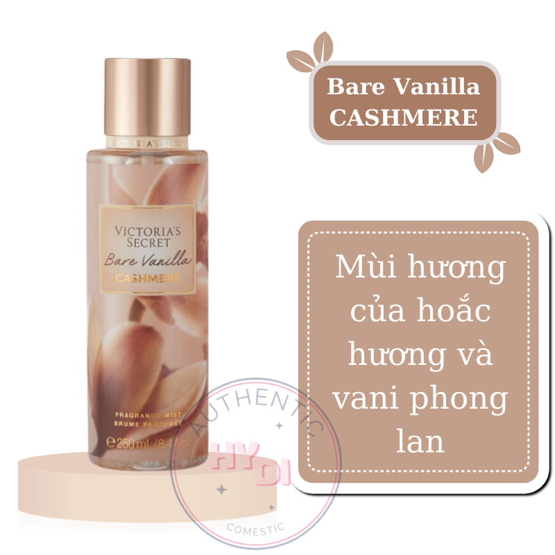 TESTER BARE VANILLA CASHMERE - XỊT THƠM BODY MIST VICTORIA'S SECRET ...