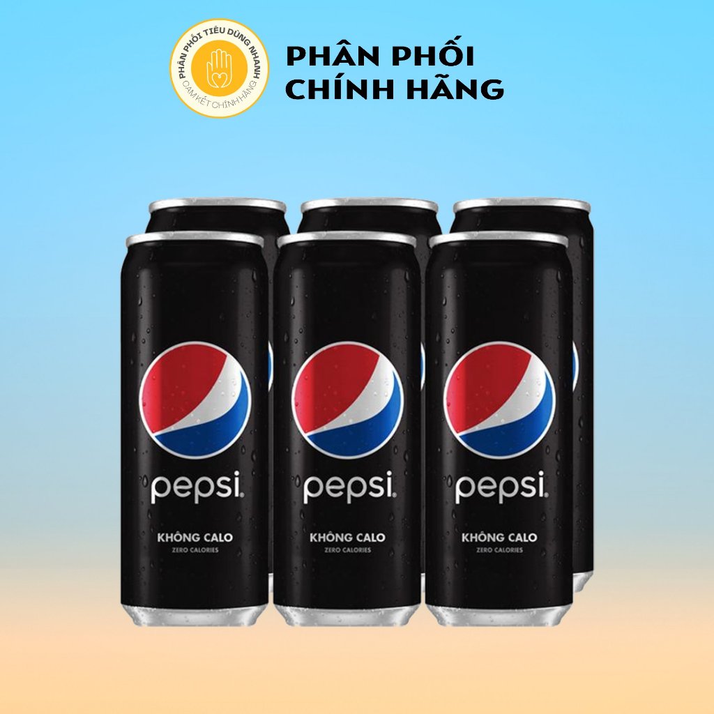Lốc 6 Lon Nước Ngọt Pepsi Không Calo 320ml/Lon | Shopee Việt Nam