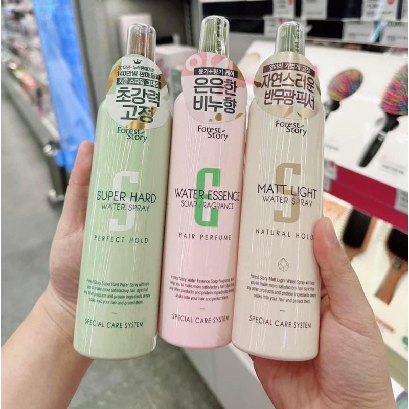 [Có bill]KEO XỊT TẠO NẾP VÀ DƯỠNG TÓC FOREST STORY SUPER HARD WATER ...