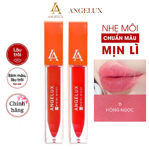 Son Kem Lì Angelux 24h Water Proof Màu Hồng Ngọc 20g Chính Hãng ...