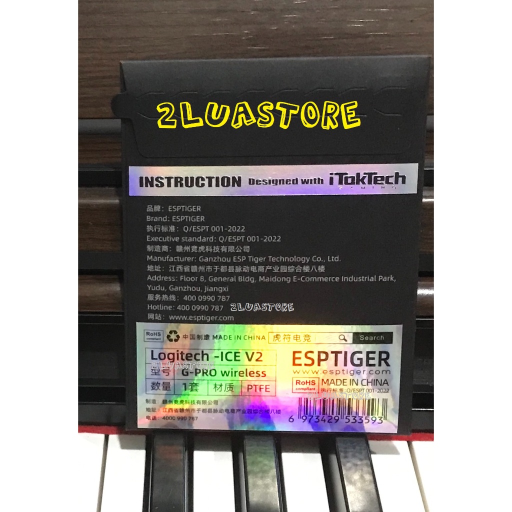 Tấm Mouse feet Tiger Ice v2 Gpro Wireless - Feet PTFE Tiger Ice Gpro X ...