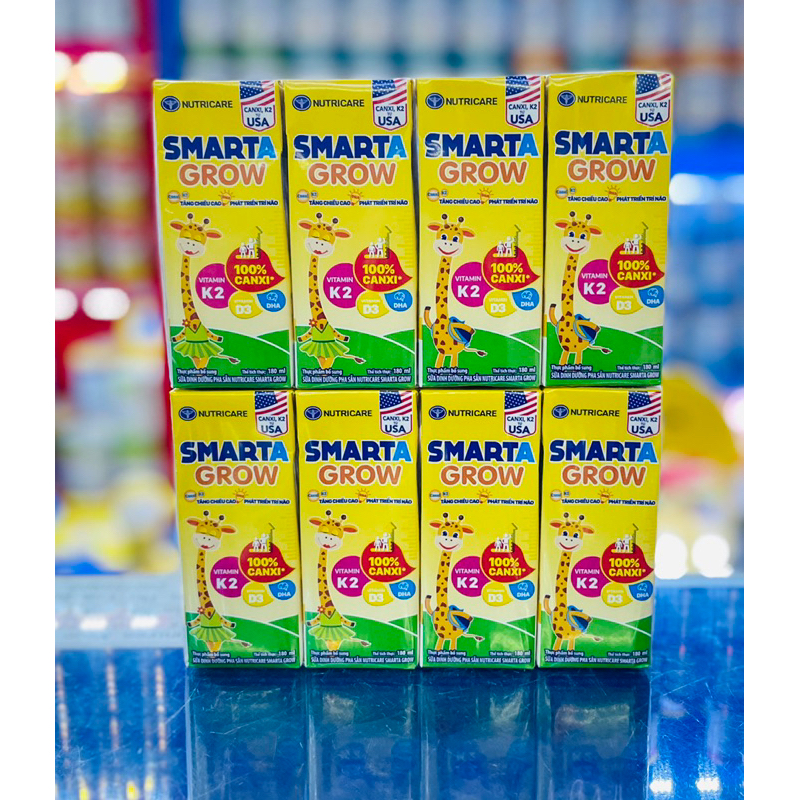 Thùng Sữa Bột Pha sẵn Smarta Grow 180ml | Shopee Việt Nam