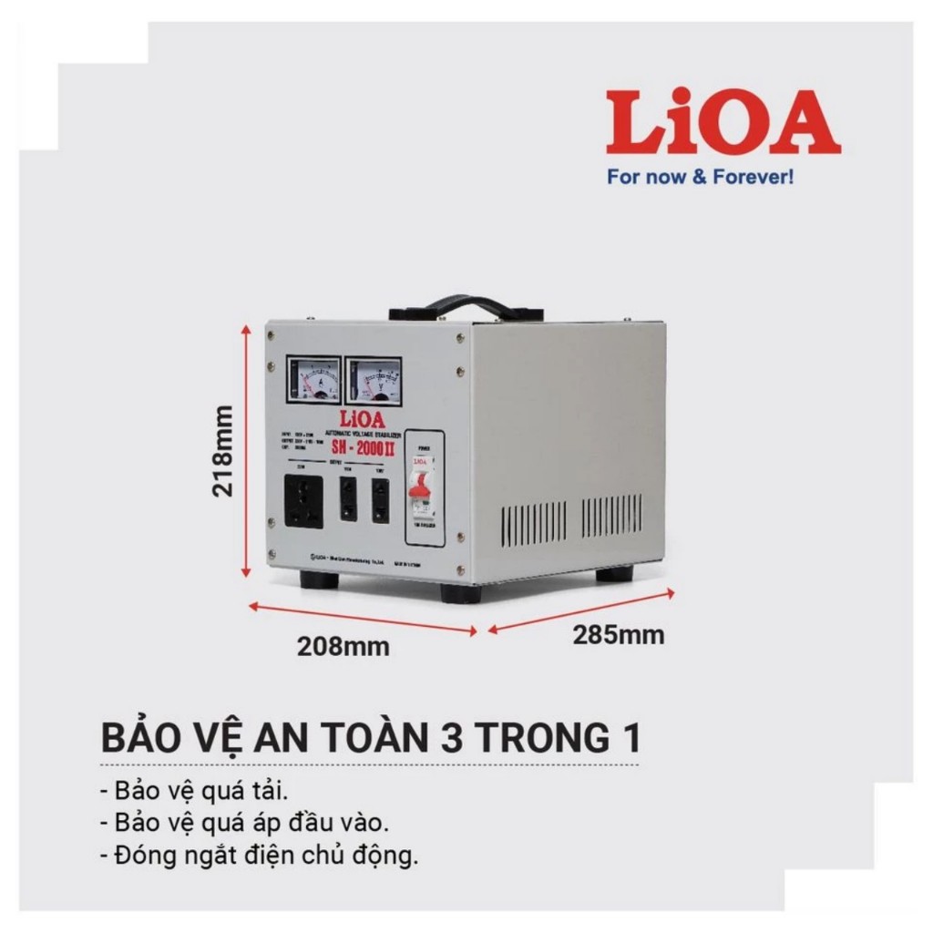 Ổn áp LiOA 2KVA 1 pha - LiOA Nhật Linh 2KW 2000VA 2000W 2Kg | Shopee Việt Nam