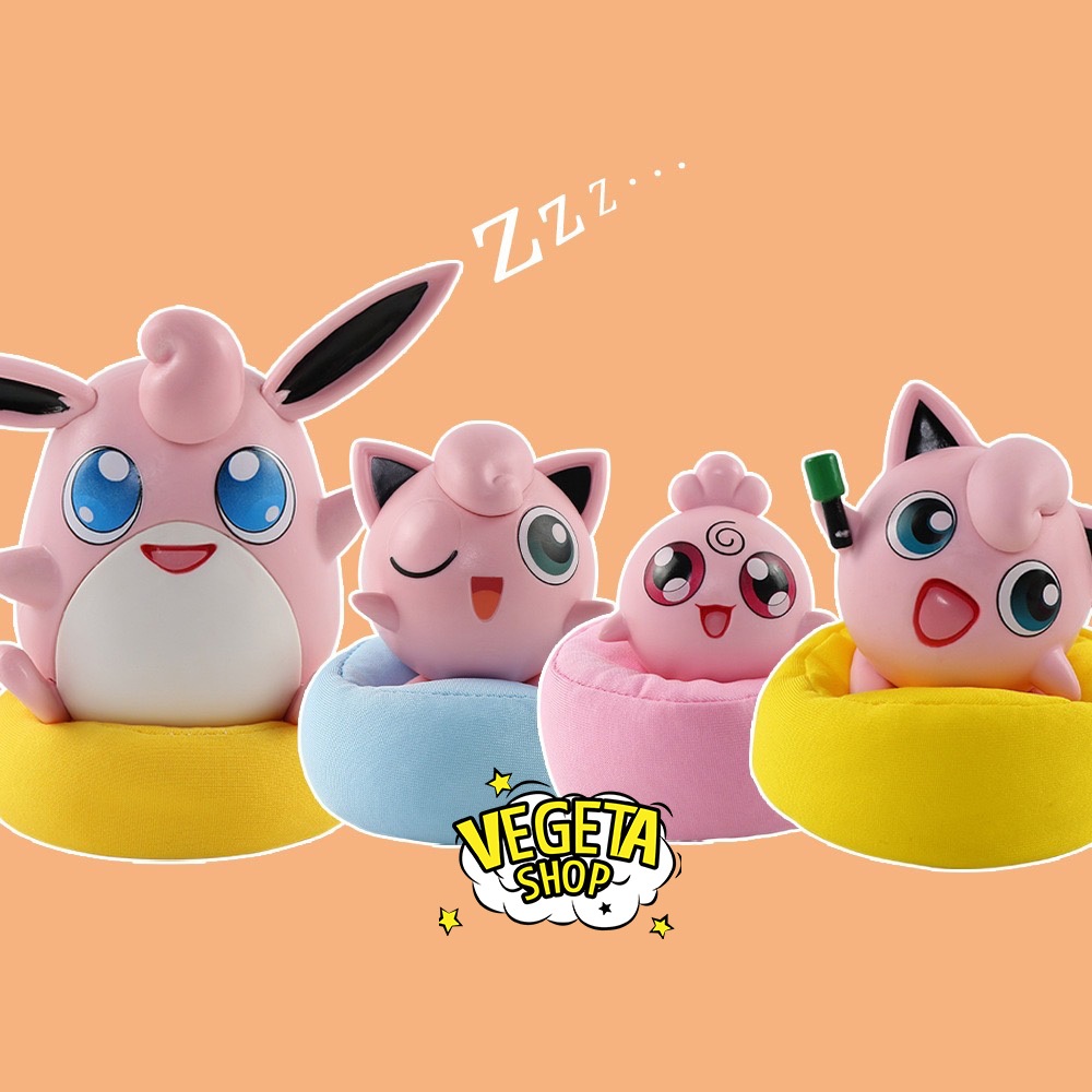 Mô hình Pokemon ngủ - Igglybuff Jigglypuff Wigglytuff Pupurin Purin ...