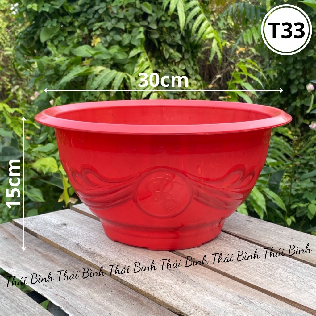 [5 Cái] Chậu Nhựa Truyền Thống T33 (30x15) | Shopee Việt Nam