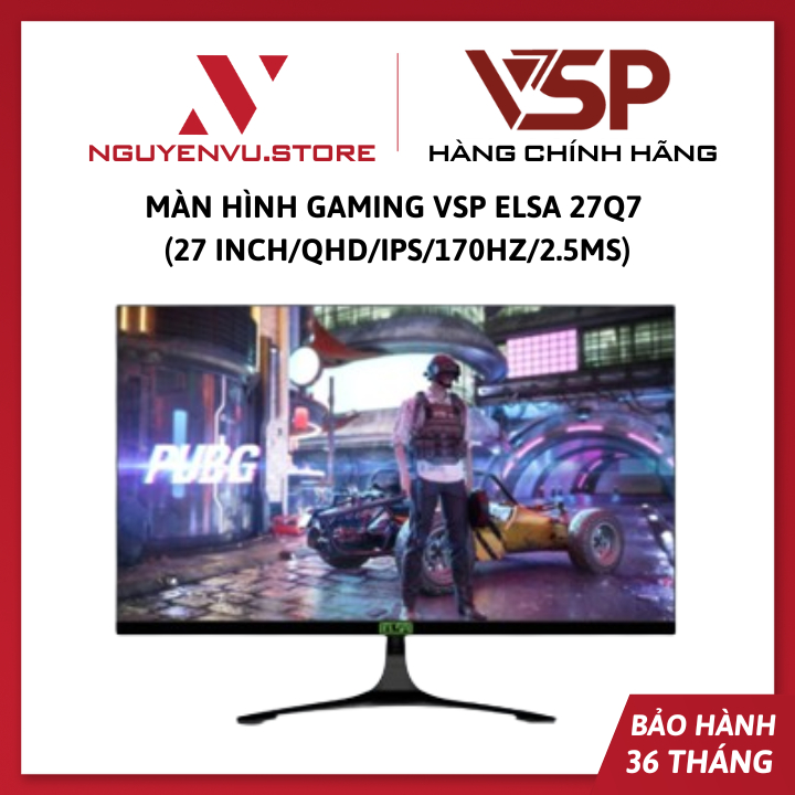 MÀN HÌNH GAMING VSP ELSA 27Q7 (27 INCH/QHD/IPS/170HZ/2.5MS) - Hàng ...