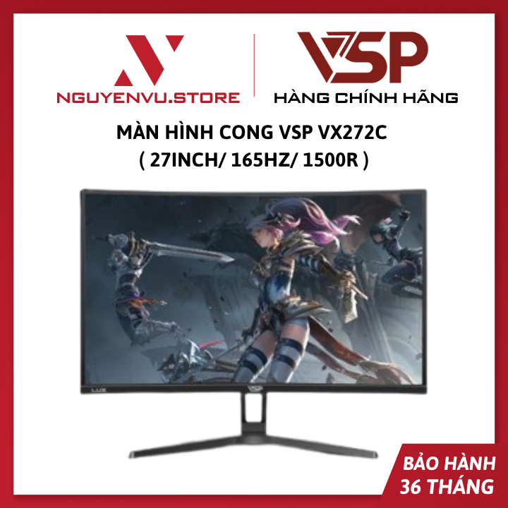 Màn Hình Cong VSP VX272C ( 27inch/165Hz/1500R/VA/1ms ) - Hàng Chính Hãng | Shopee Việt Nam