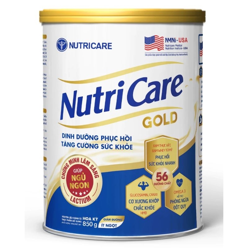 Sữa Nutricare Gold phục hồi bồi bổ cơ thể 850g (Mẫu mới) | Shopee Việt Nam