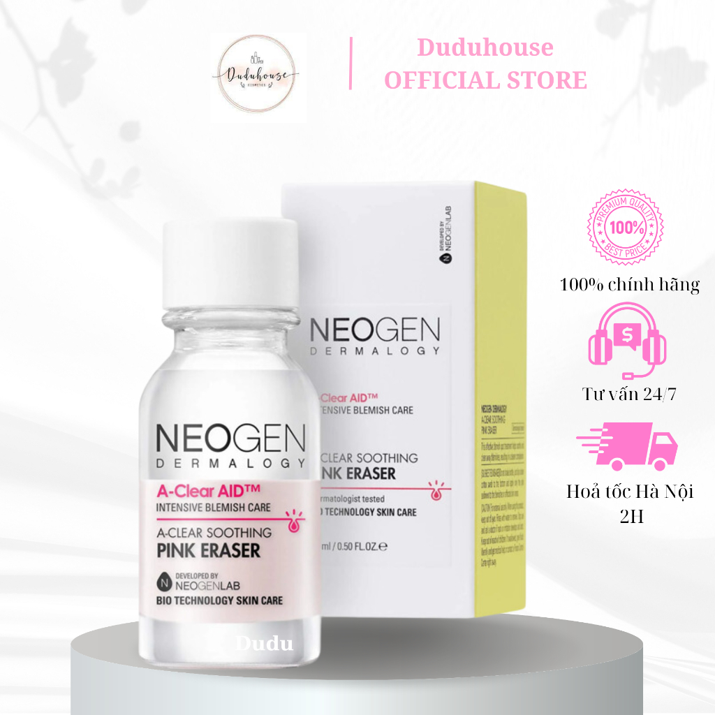 Chấm mụn Neogen 2 lớp Dermalogy A-Clear Aid Soothing Pink Eraser 15ml Duduhouse | Shopee Việt Nam