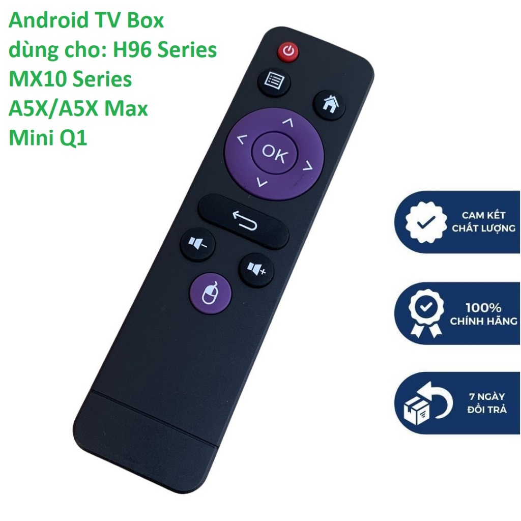 Điều khiển Androi TV Box chính hãng dùng cho các dòng H96, Remote hồng ...