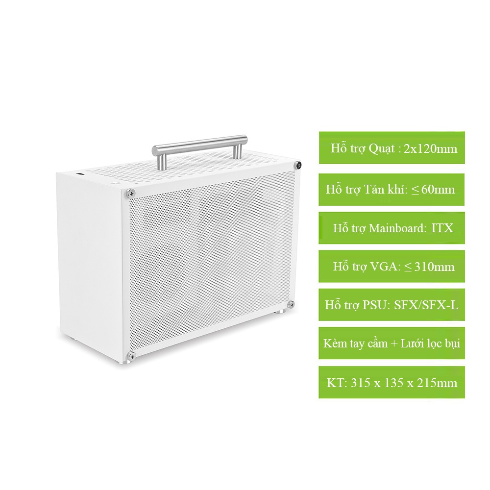 Vỏ case ITX METALFISH T60 (iTX/SFX) | Shopee Việt Nam