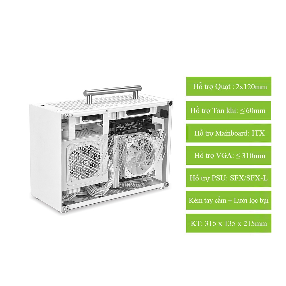 Vỏ case ITX METALFISH T60 (iTX/SFX) | Shopee Việt Nam