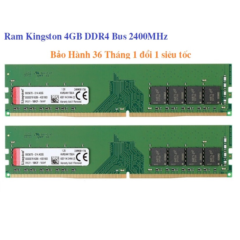 Ram PC Kingston 16GB 8GB 4GB DDR4 2400MHz Chính Hãng - Mới Bảo hành 36 ...