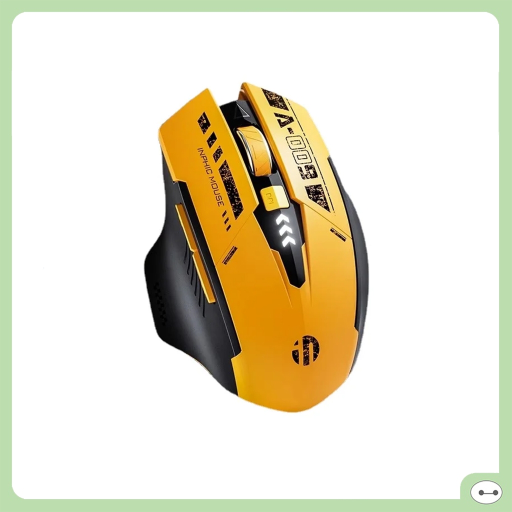 CHUỘT KHÔNG DÂY GAMING INPHIC M6P GUNDAM PM6 ĐEN | Shopee Việt Nam