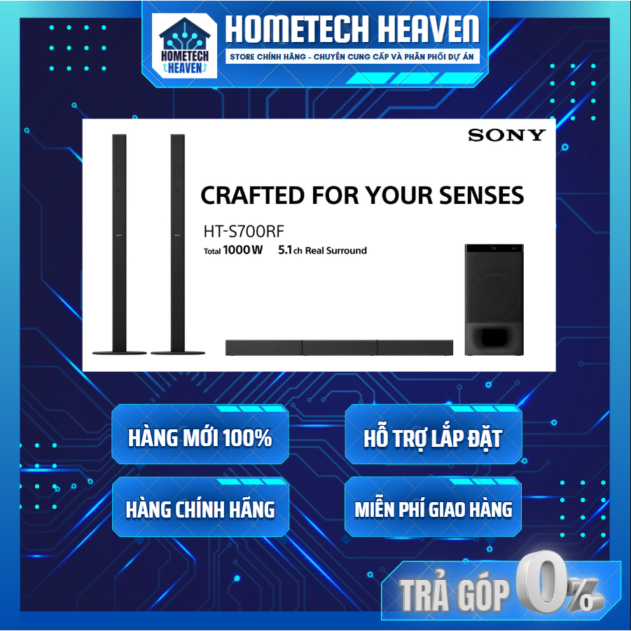 ☑️ [HT-S700RF] Dàn âm thanh sound bar Sony 5.1 HT-S700RF - Hàng Chính ...