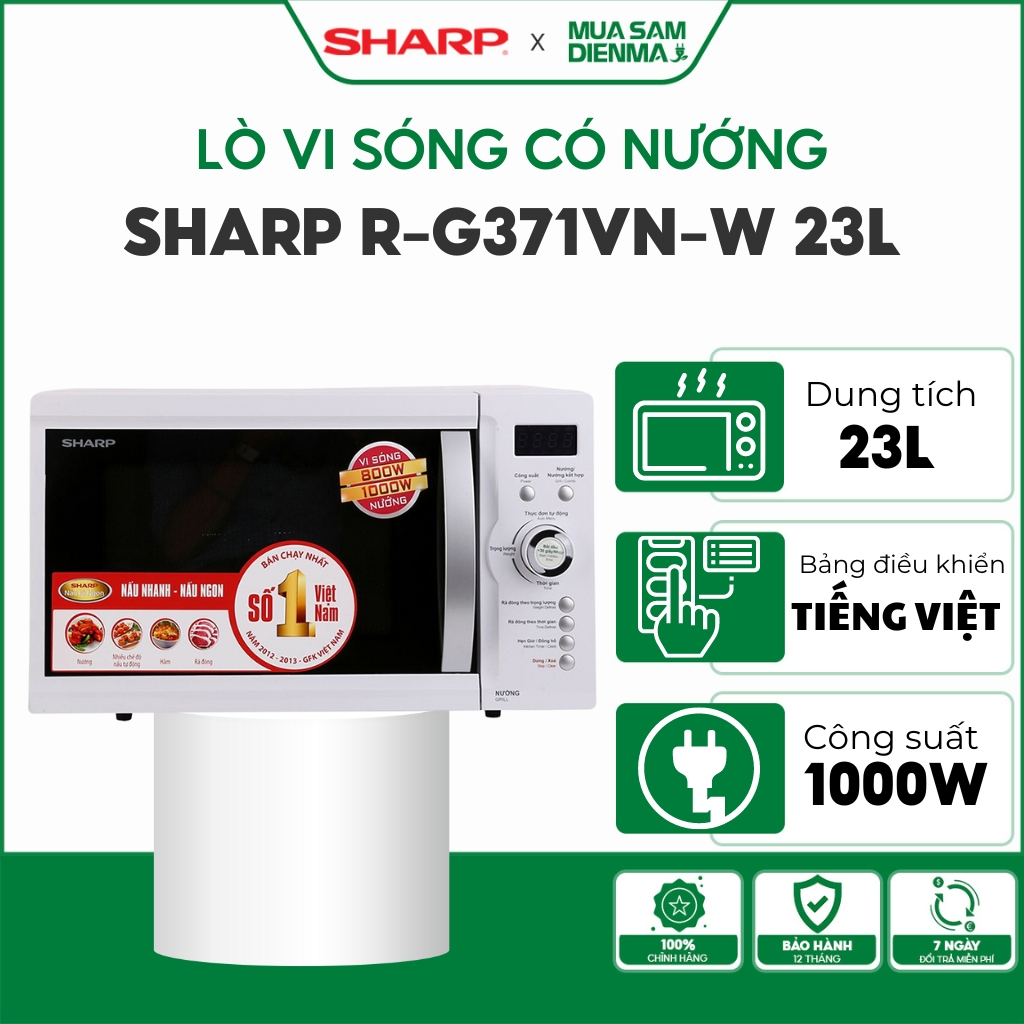 Lò vi sóng Sharp R-G222VN-S 20L có nướng | R-2235H 23L | R-207VN-SL 20L | R-G228VN-SL có nướng ...