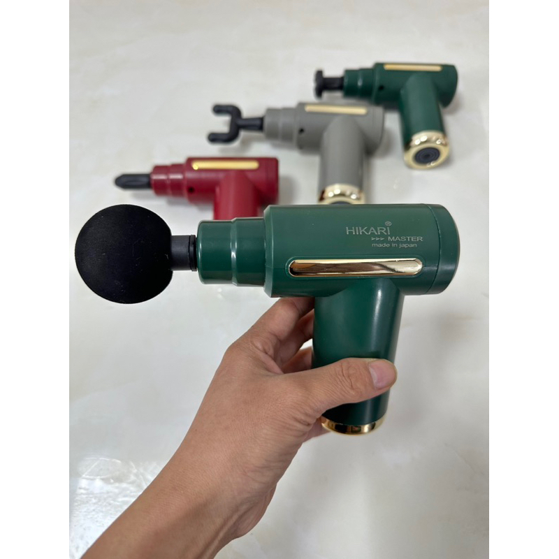 Máy Mát-xa mini cầm tay HIKARI công nghệ Nhật với 4 đầu mát-xa chuyên ...
