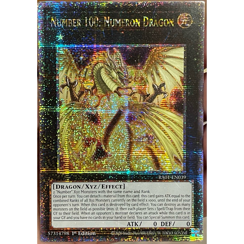 Number 100: Numeron Dragon - RA01-EN039 - Quarter Century Secret Rare | Shopee Việt Nam